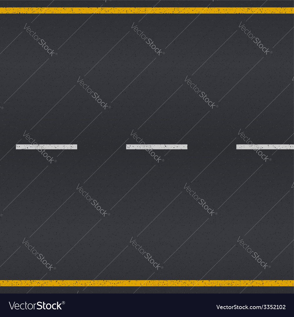 Asphalt road Royalty Free Vector Image - VectorStock