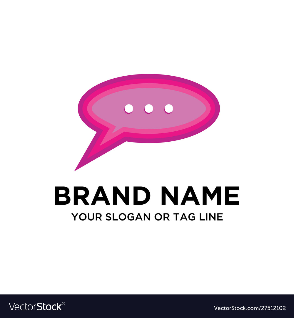 Chat logo Royalty Free Vector Image - VectorStock