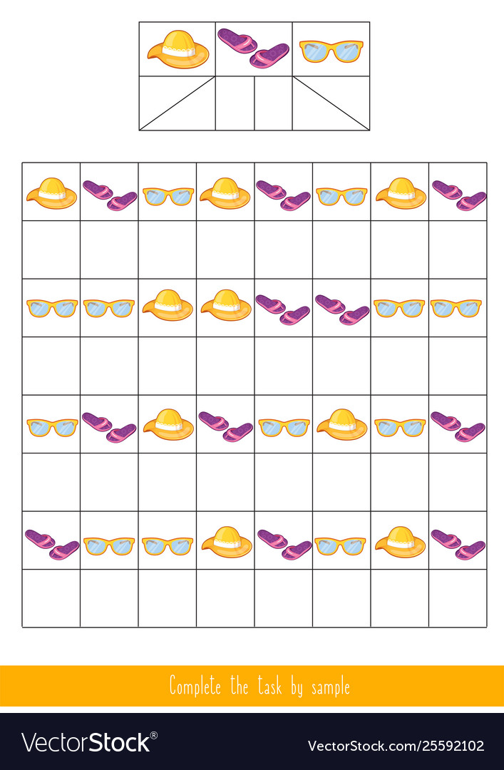 Complete task sample Royalty Free Vector Image