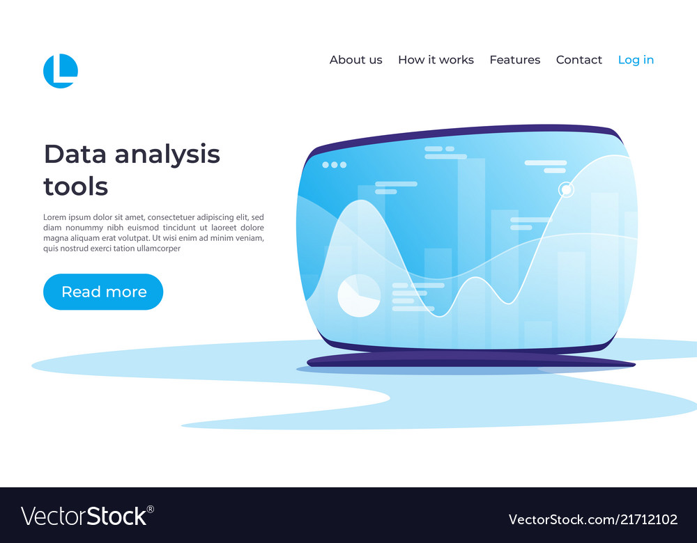 Data analysis research planning statistics Vector Image