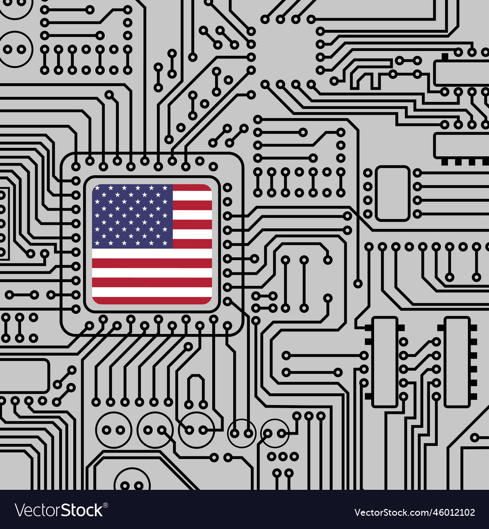 Electric circuit background Royalty Free Vector Image