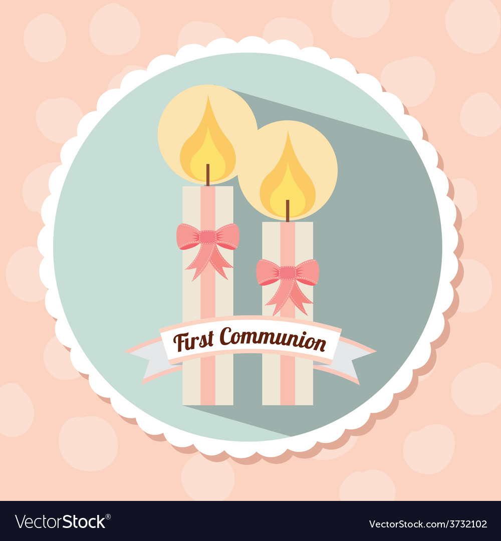 First communion Royalty Free Vector Image - VectorStock