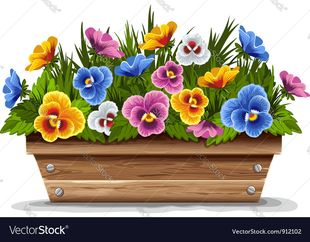 Flowerpot Royalty Free Vector Image - VectorStock