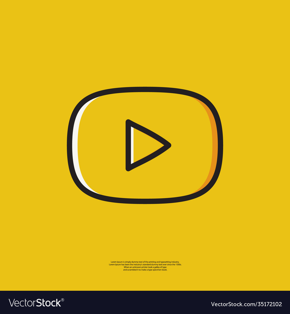 Icon play video Royalty Free Vector Image - VectorStock