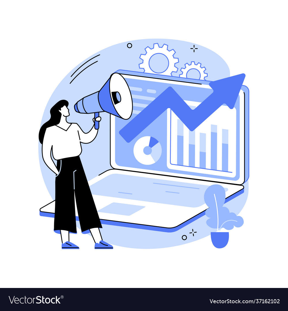 Performance marketing abstract concept Royalty Free Vector
