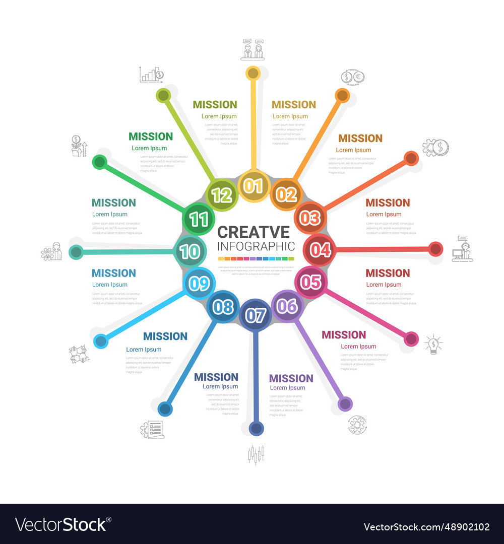 Presentation business infographics template Vector Image Presentation business infographics template Vector Image
