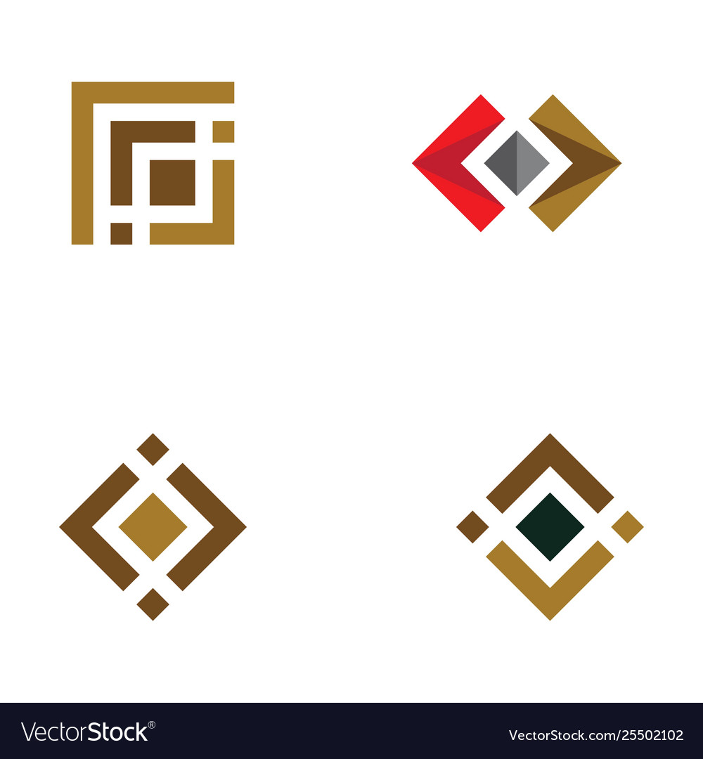Square icon Royalty Free Vector Image - VectorStock