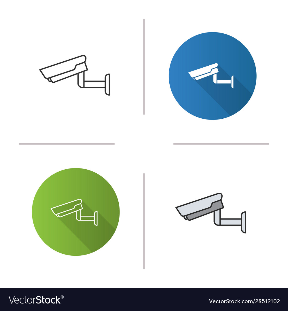 Surveillance camera icon Royalty Free Vector Image