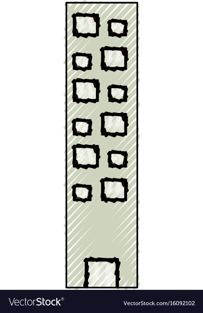 Urban tower building Royalty Free Vector Image