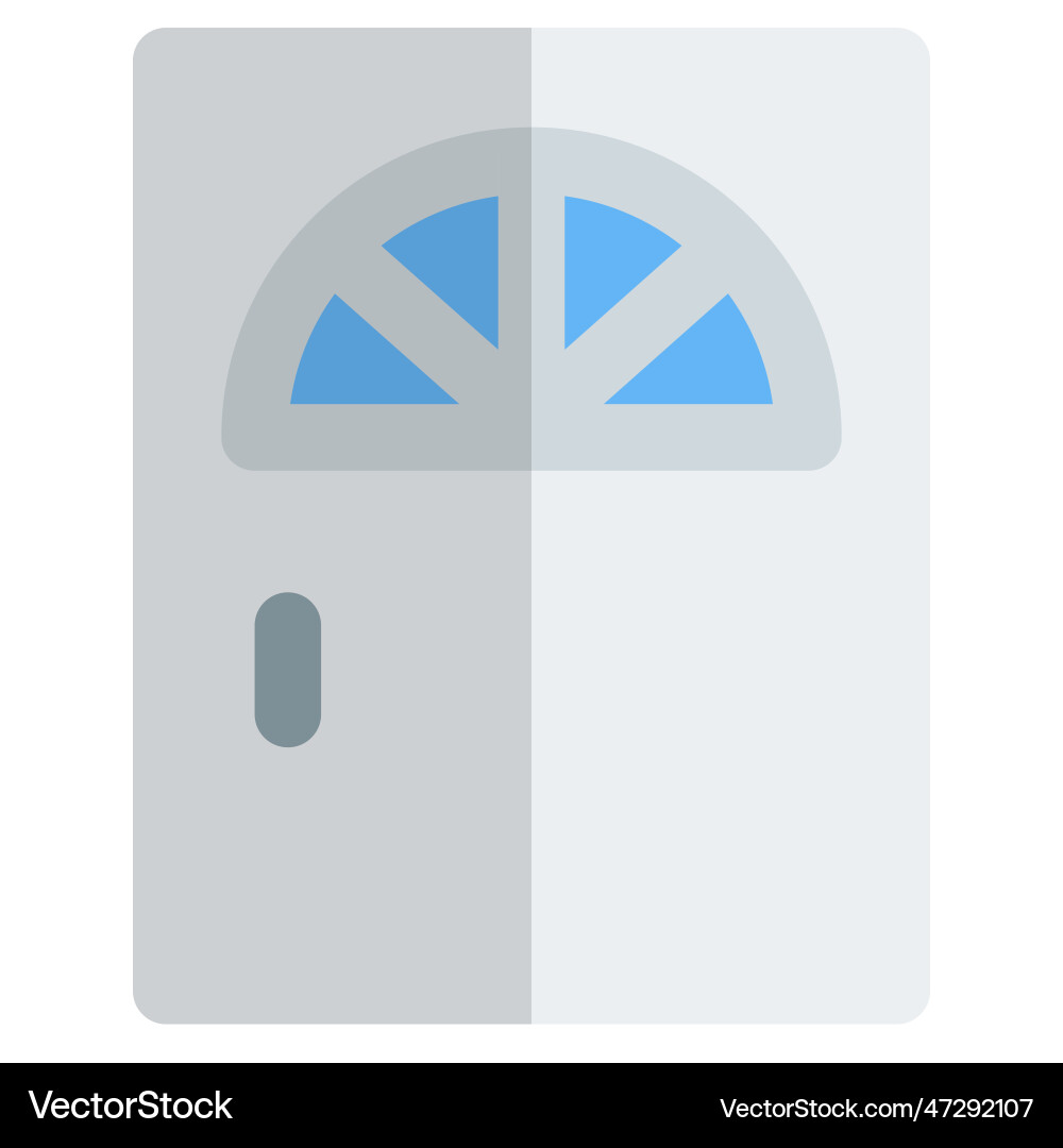 Arch shaped small window for ventilation Vector Image