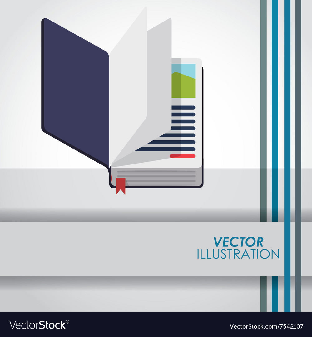Book icon design Royalty Free Vector Image - VectorStock