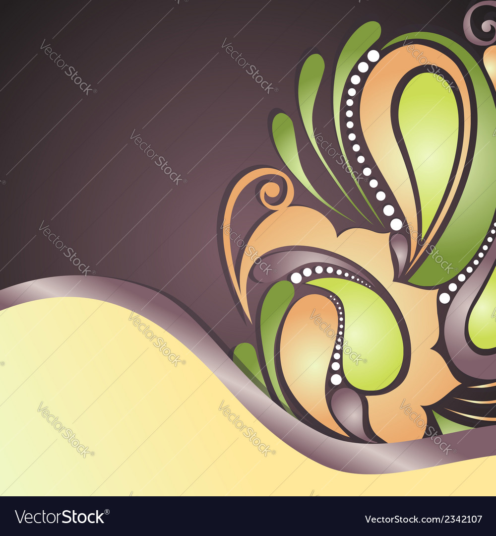 Colored ornate background Royalty Free Vector Image
