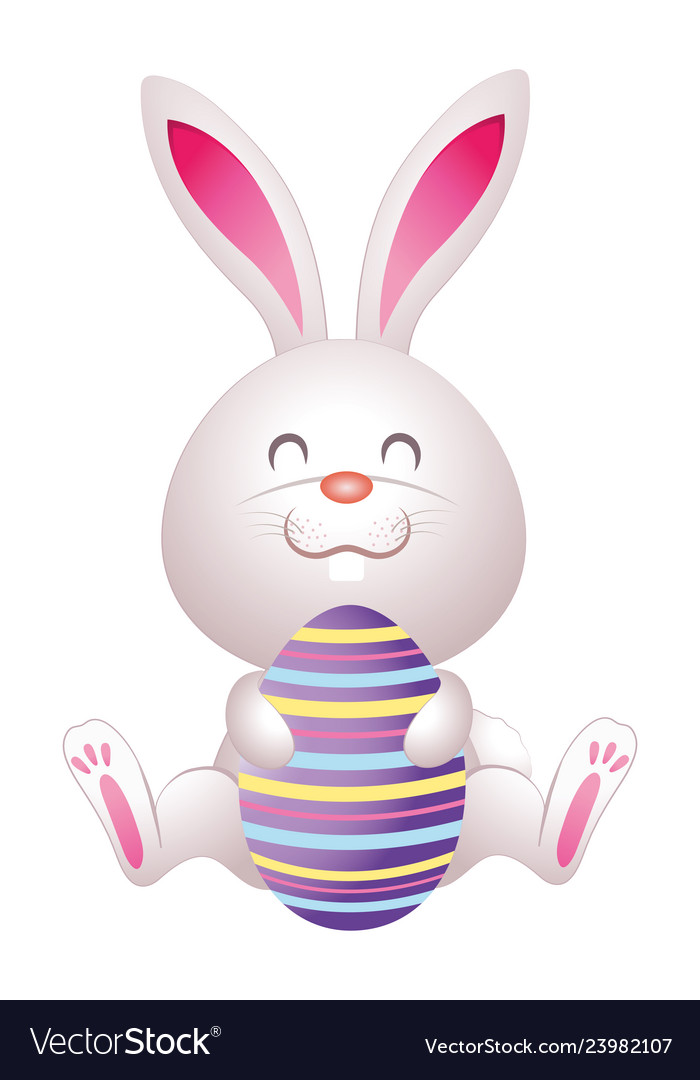 Cute easter egg cartoon Royalty Free Vector Image