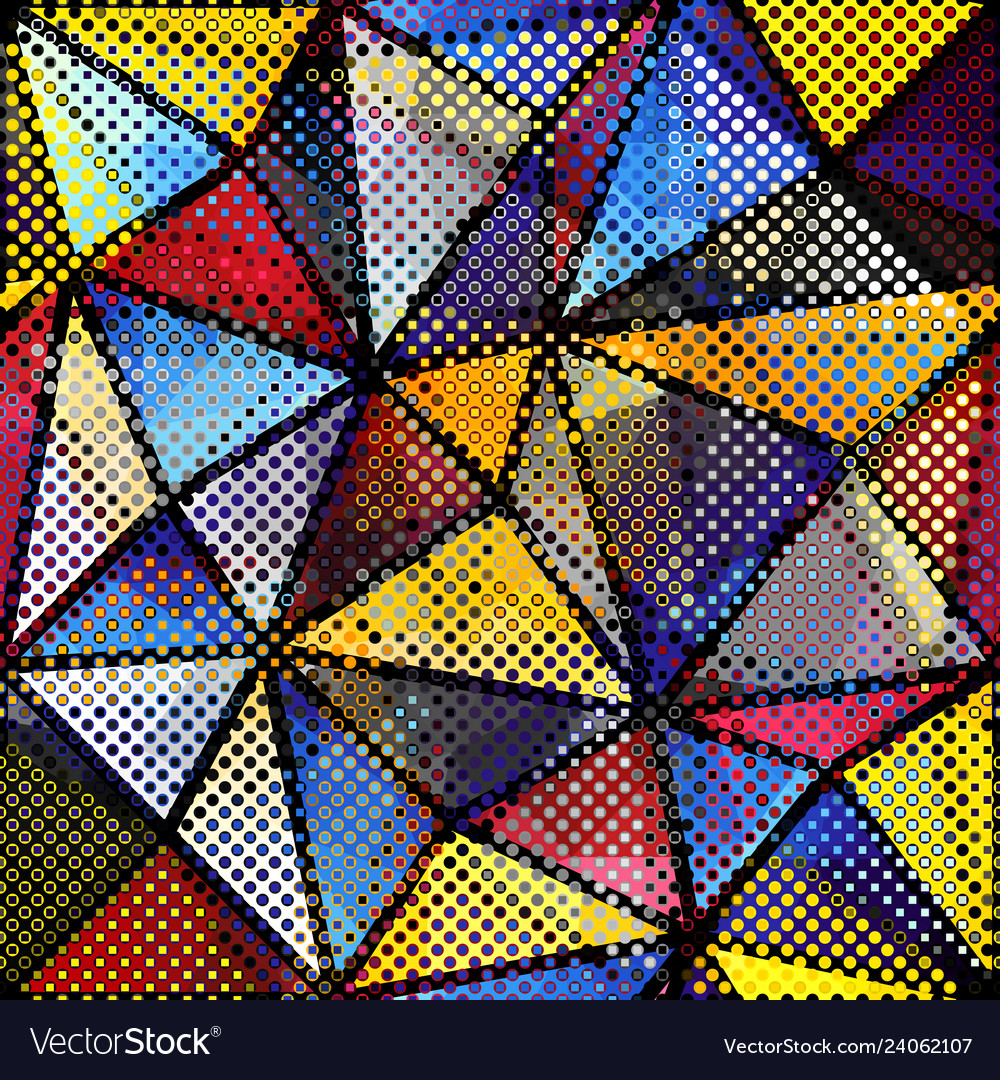 Geometric abstract pattern seamless polka dot Vector Image