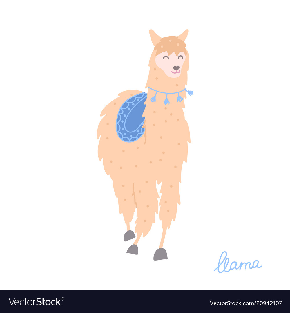 Llama Royalty Free Vector Image - VectorStock