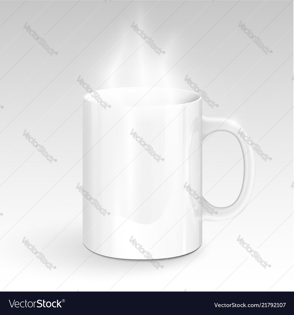 Realistic mug Royalty Free Vector Image - VectorStock