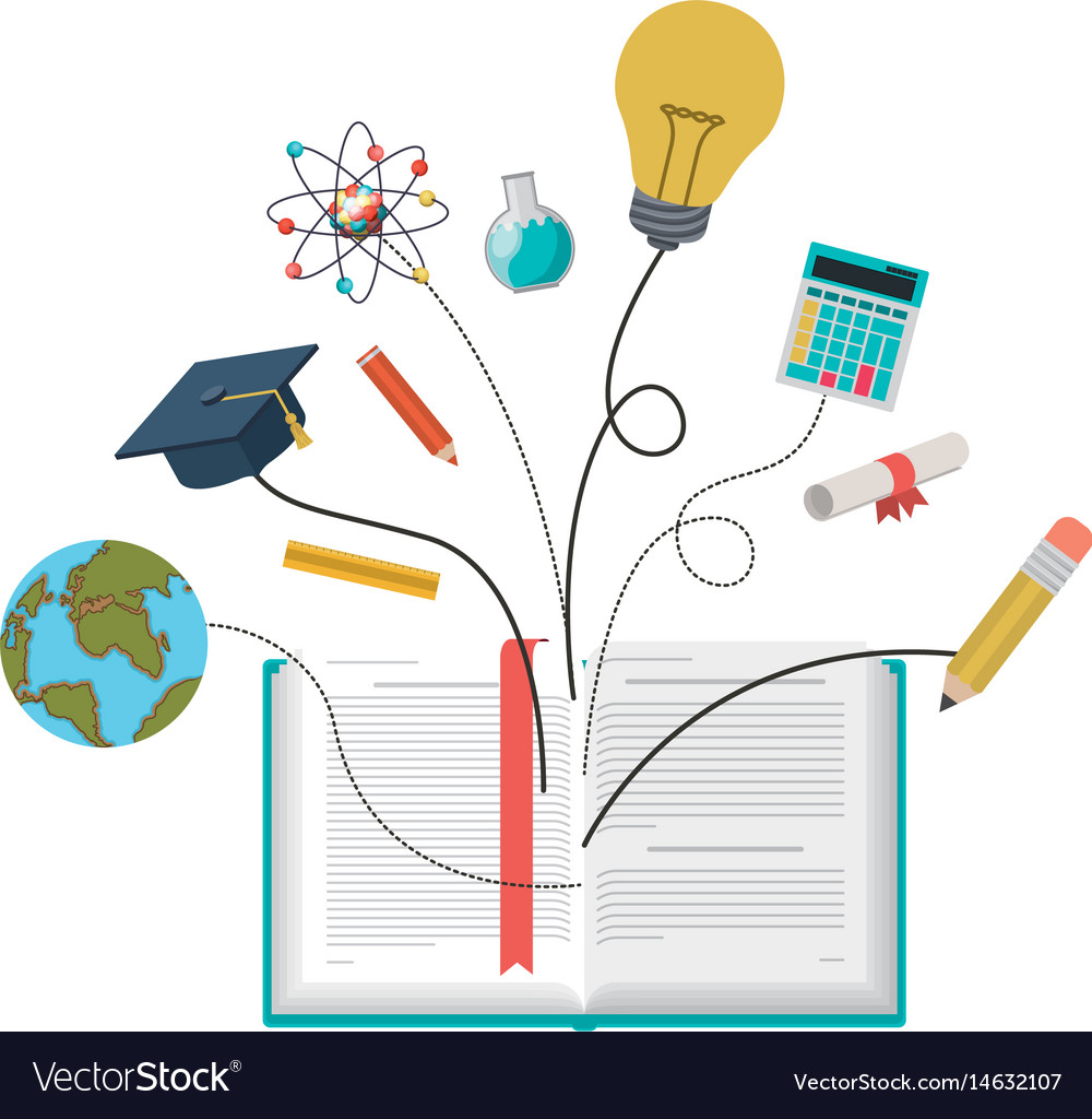 School supply and object design Royalty Free Vector Image