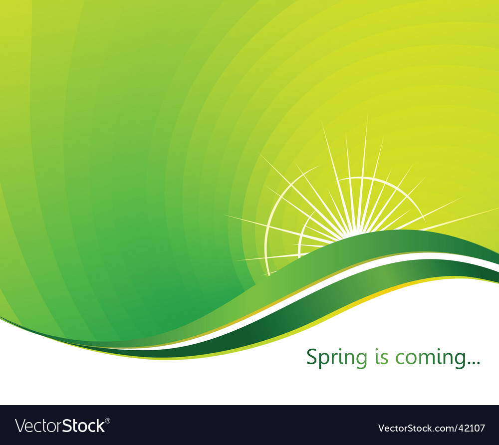 Spring is coming Royalty Free Vector Image - VectorStock