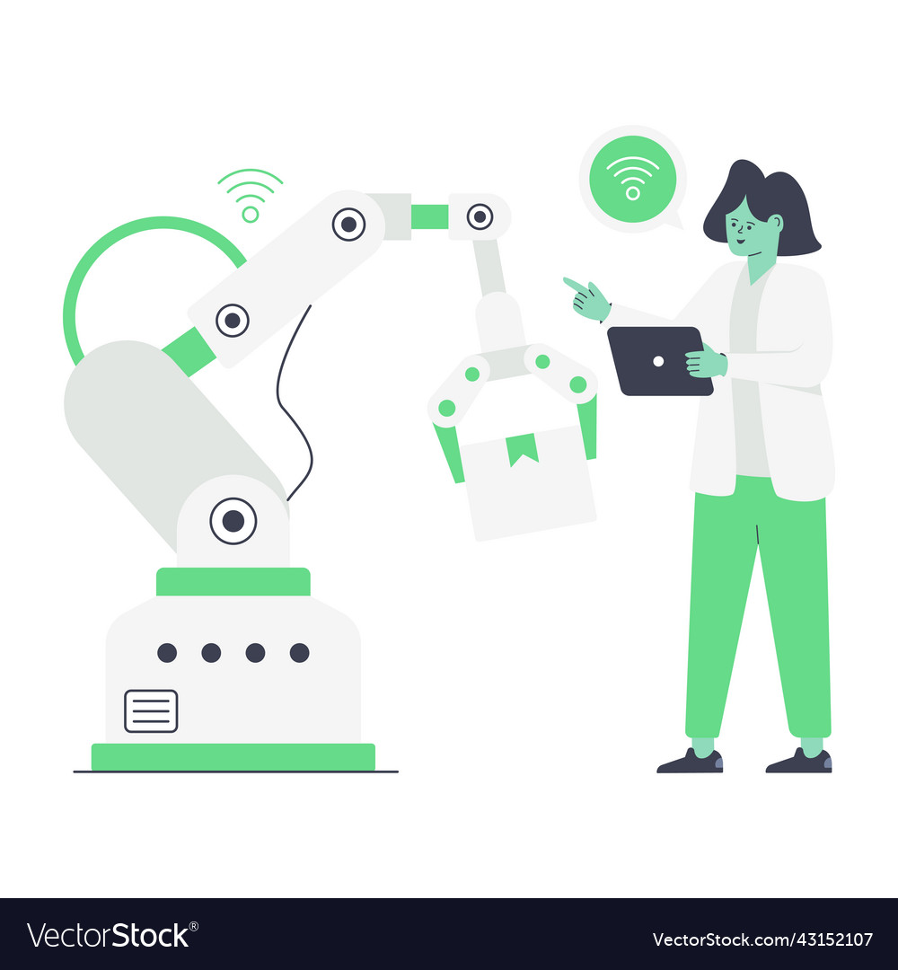 Warehouse automation Royalty Free Vector Image