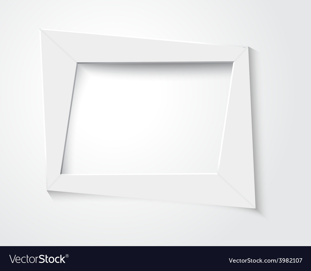 White frame Royalty Free Vector Image - VectorStock
