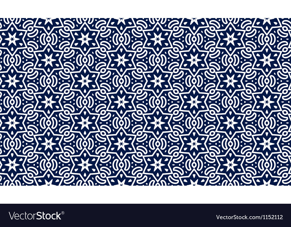 Blue pattern with stars Royalty Free Vector Image