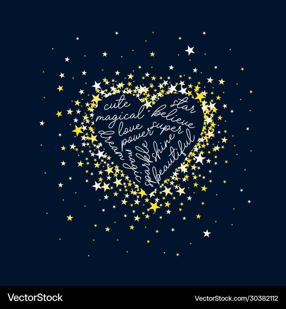 Heart for girl print design Royalty Free Vector Image