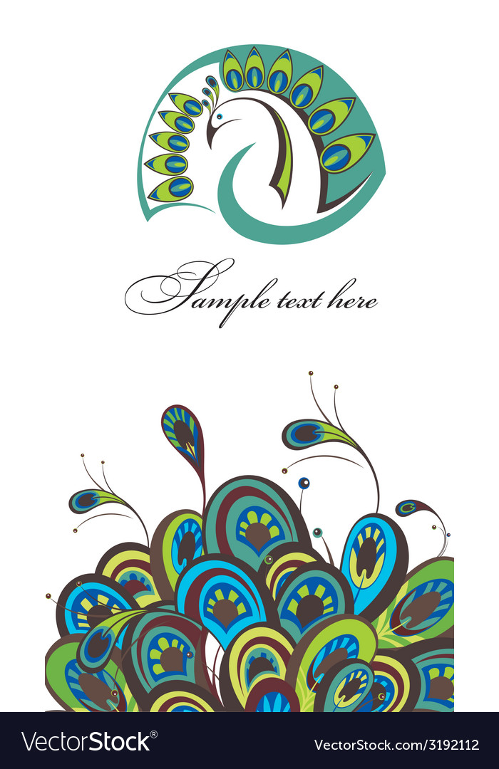 Peacock Royalty Free Vector Image - VectorStock