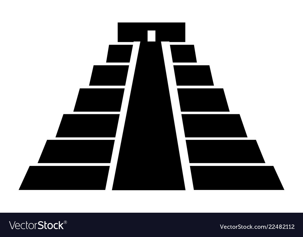 Pyramid structure icon Royalty Free Vector Image