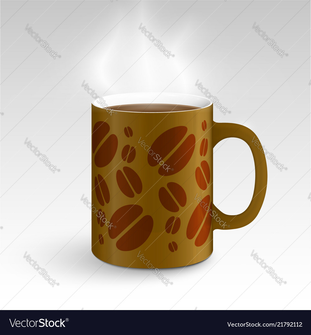 Realistic mug Royalty Free Vector Image - VectorStock