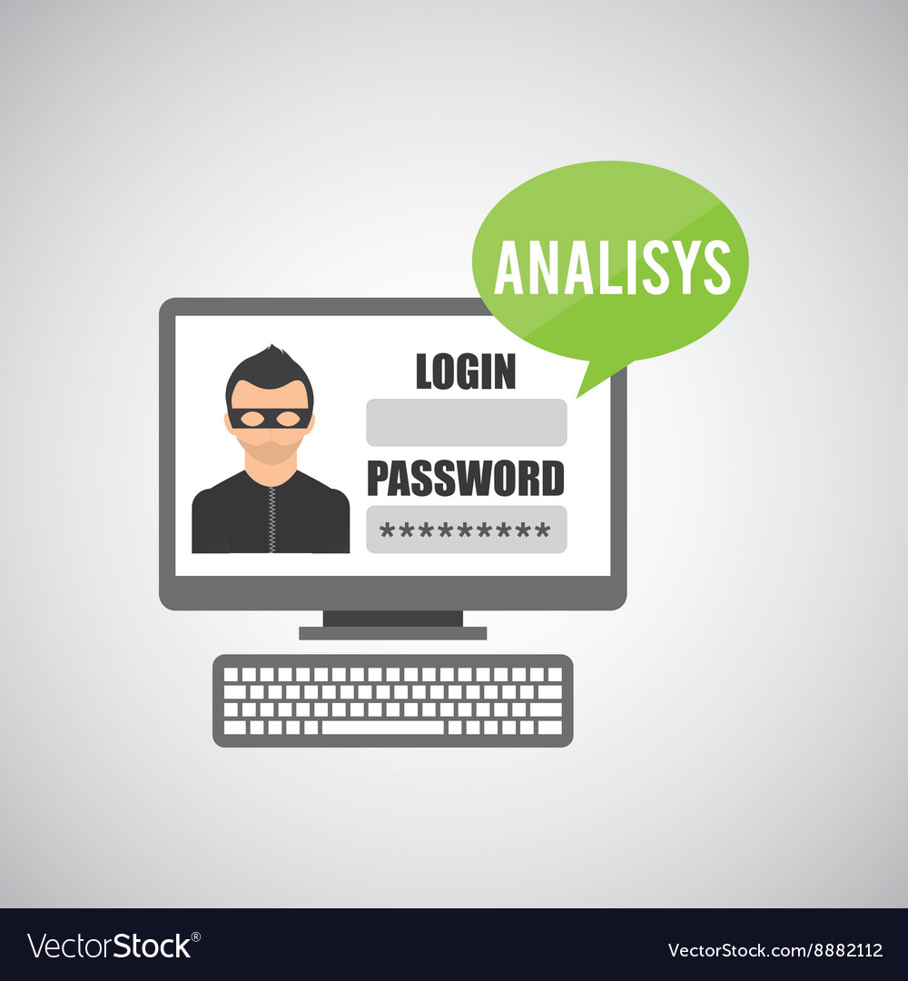 Security system design Royalty Free Vector Image