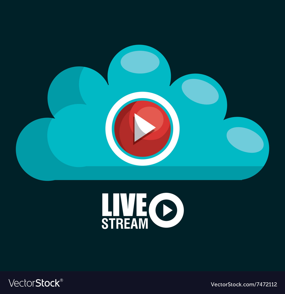 Tv live stream Royalty Free Vector Image - VectorStock