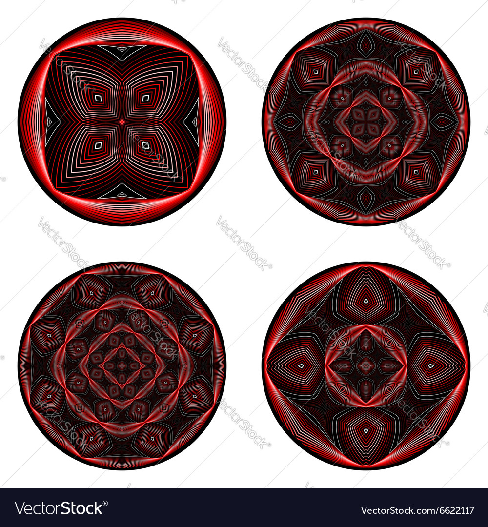 A set design circle elements Royalty Free Vector Image