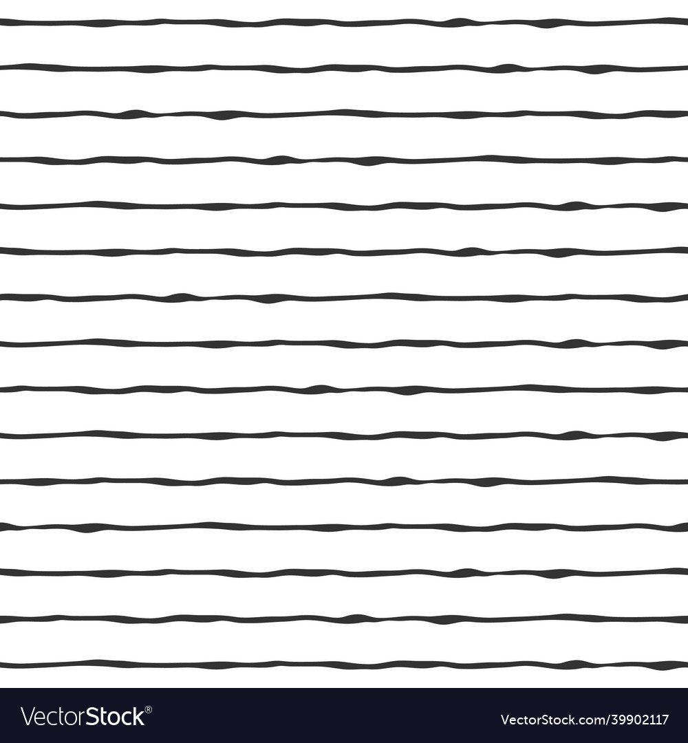 Abstract hand drawn striped seamless pattern Vector Image