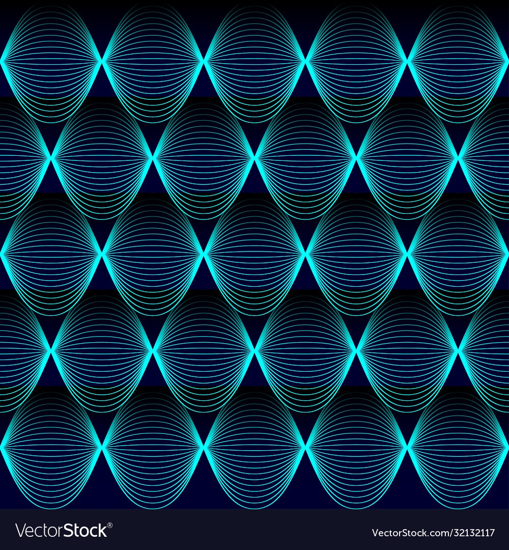 Abstract wave line blue pattern Royalty Free Vector Image