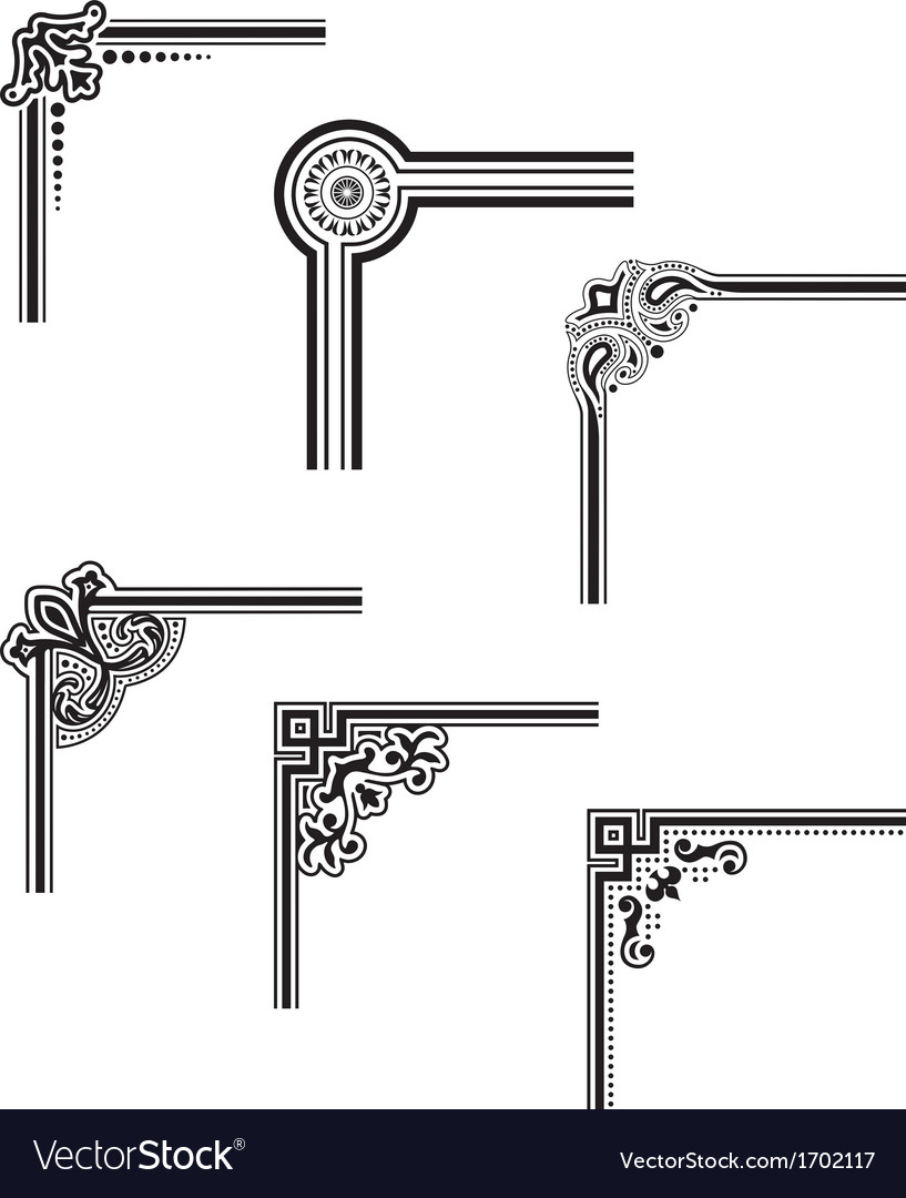 Corners Royalty Free Vector Image - VectorStock