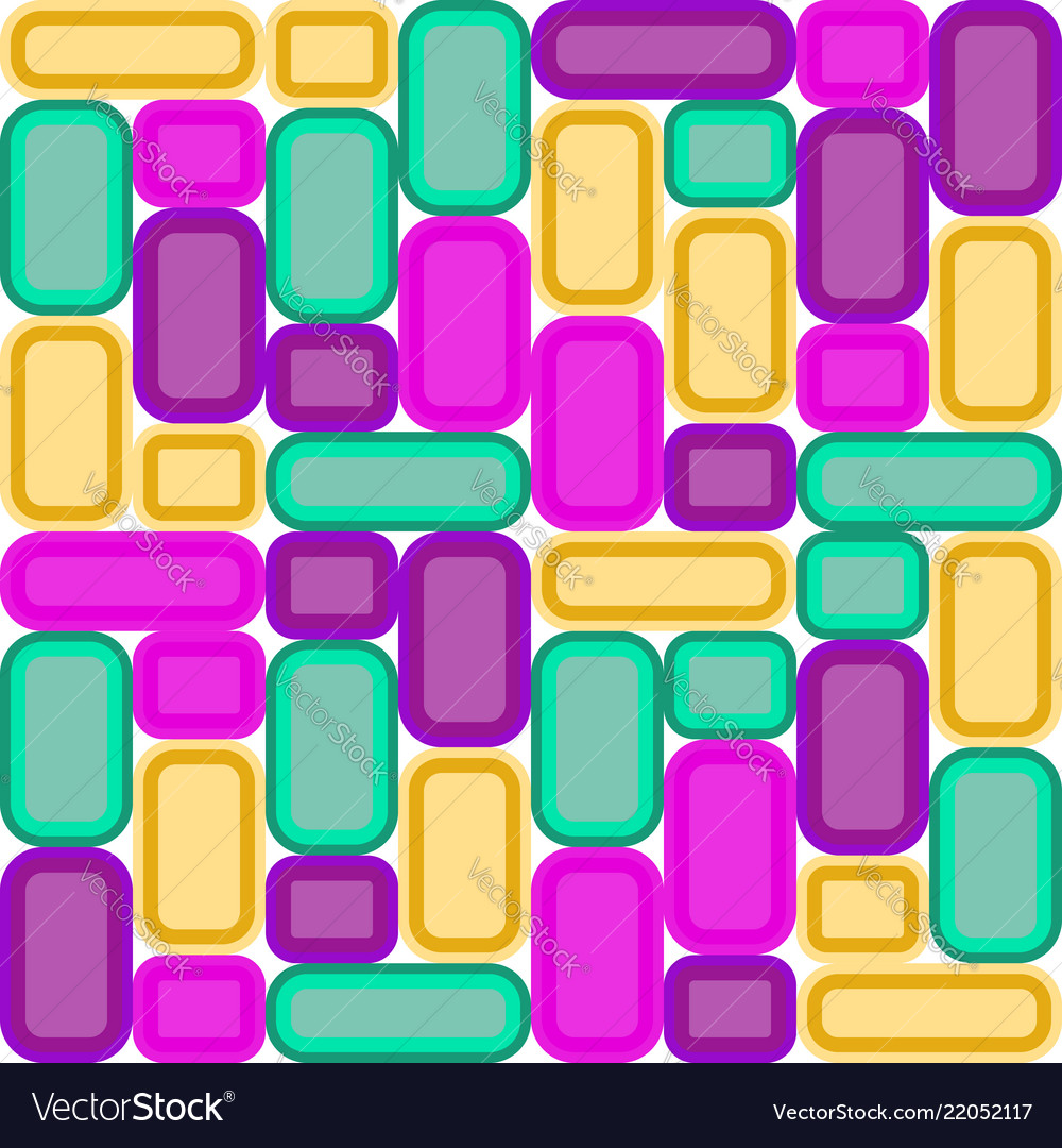 Decorative Background Of Multicolored Glass Mosaic