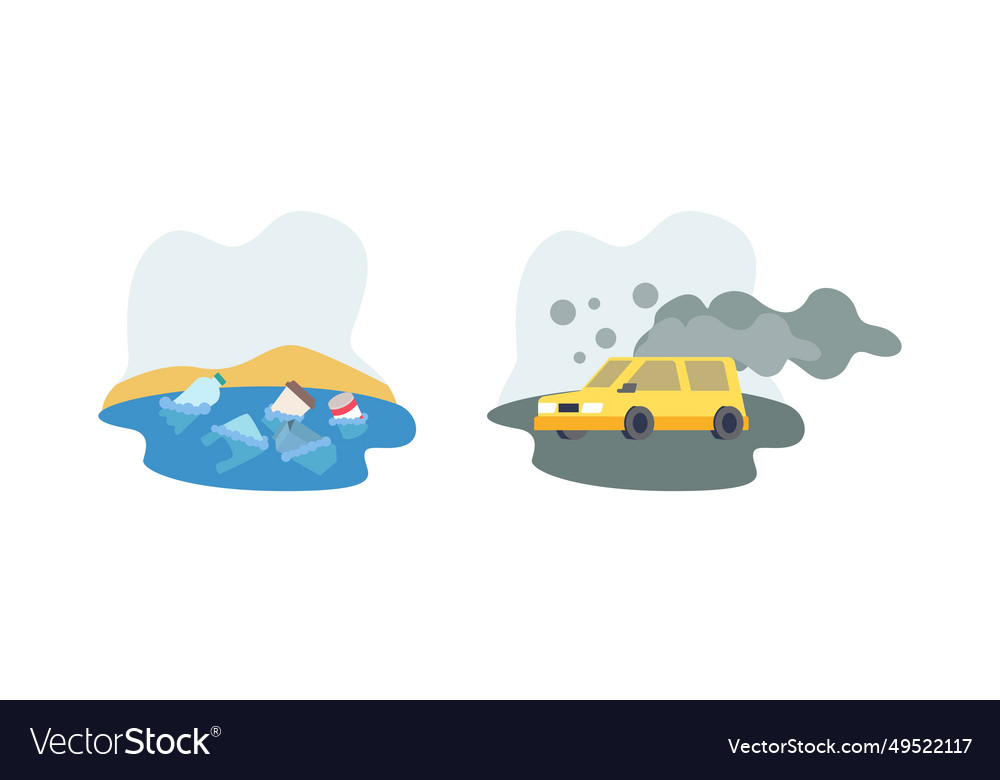 Environmental pollution Royalty Free Vector Image