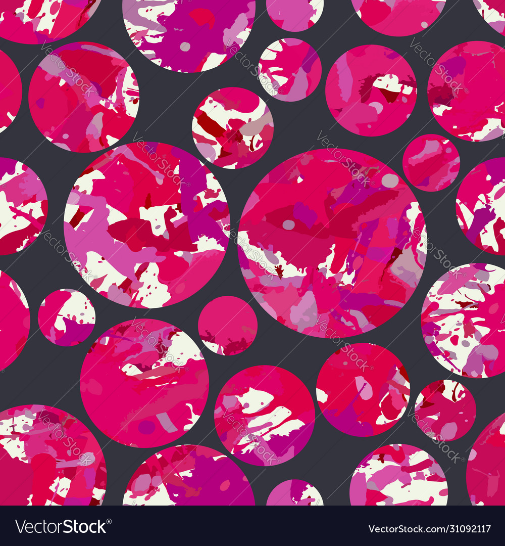 Funky abstract color paints seamless pattern Vector Image