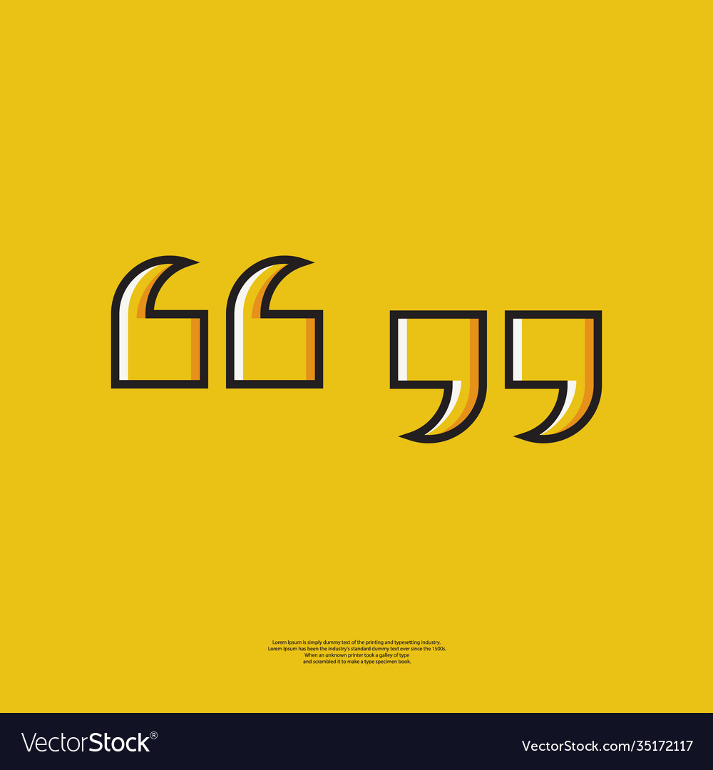 Icon quote Royalty Free Vector Image - VectorStock