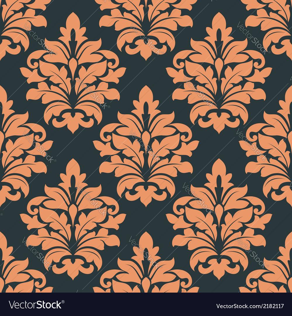 Retro floral seamless pattern Royalty Free Vector Image