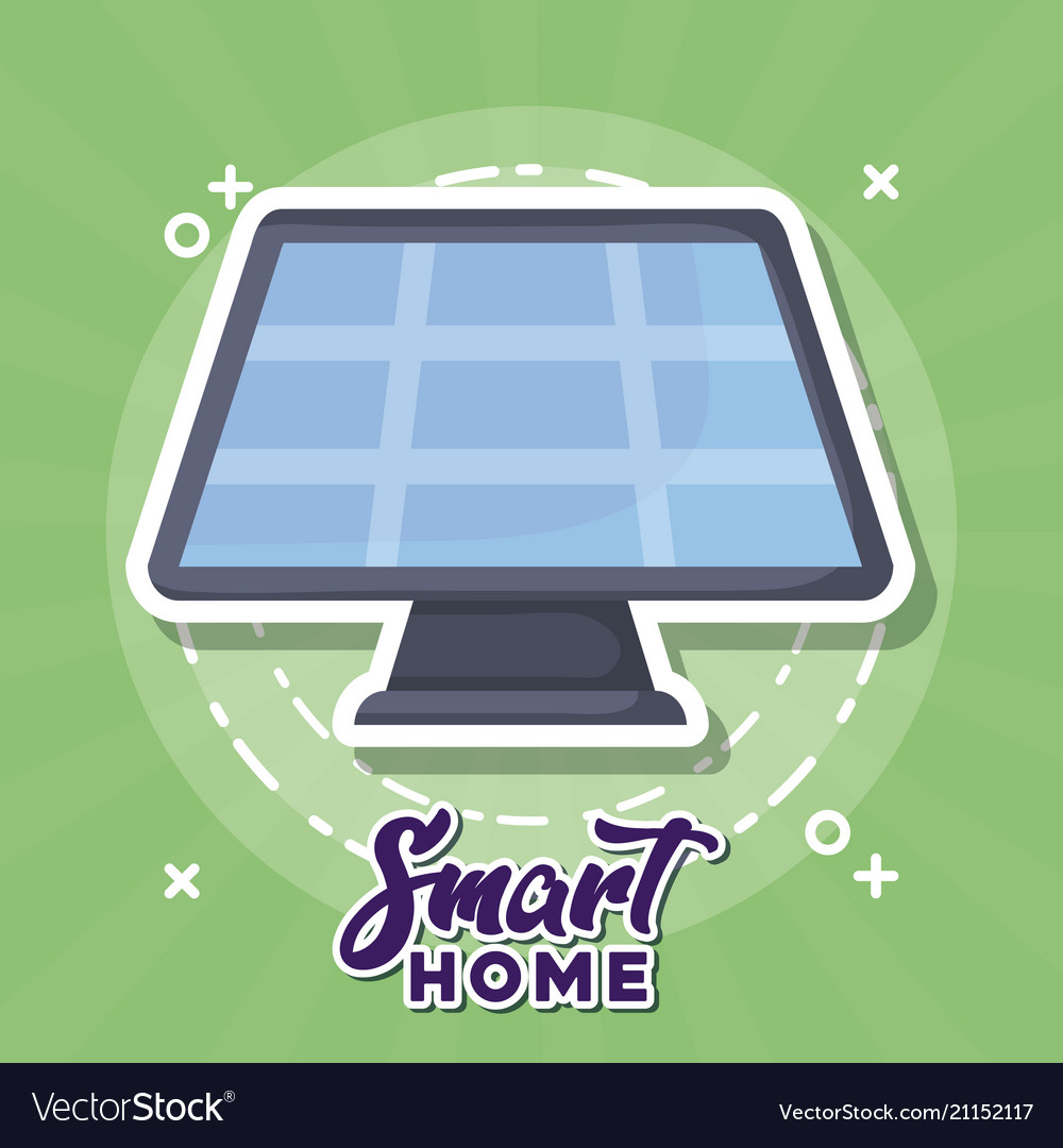 Smart home design Royalty Free Vector Image - VectorStock