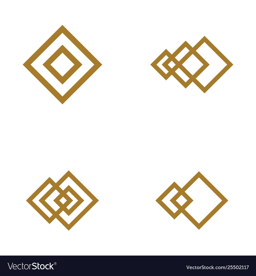 Square icon Royalty Free Vector Image - VectorStock