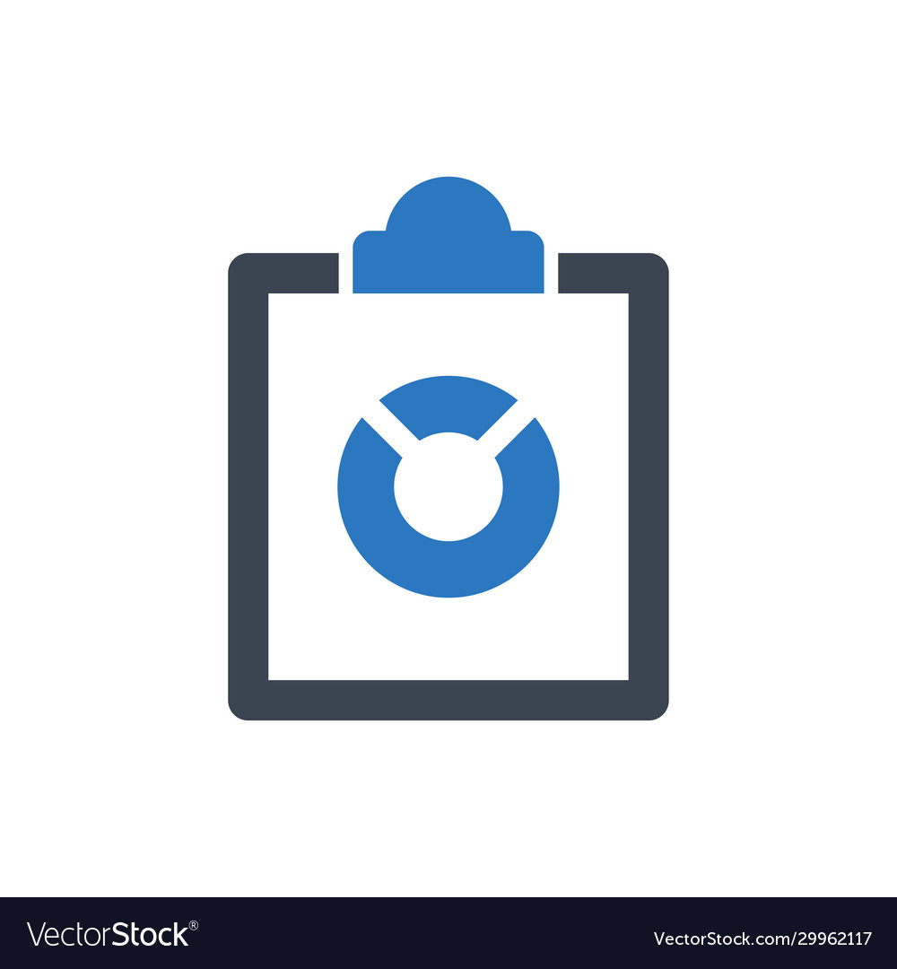 Statistics report icon Royalty Free Vector Image