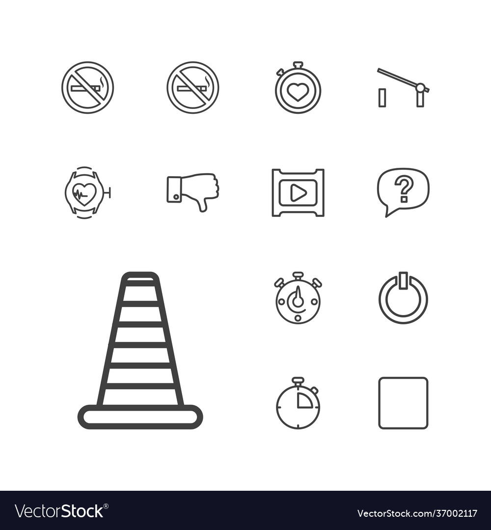 Stop icons Royalty Free Vector Image - VectorStock