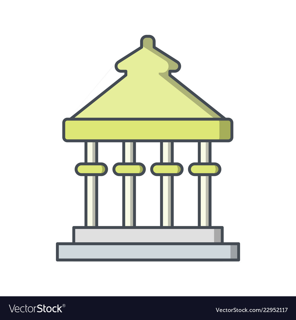 Veranda icon Royalty Free Vector Image - VectorStock