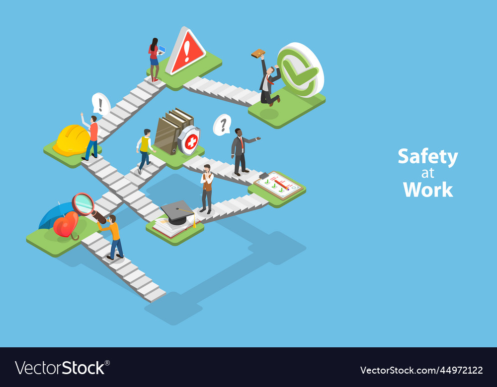 3d isometric flat conceptual Royalty Free Vector Image