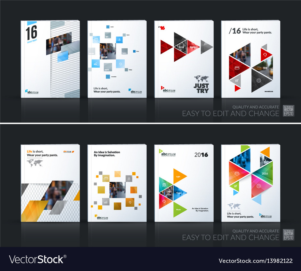 Abstract business template brochure layout Vector Image