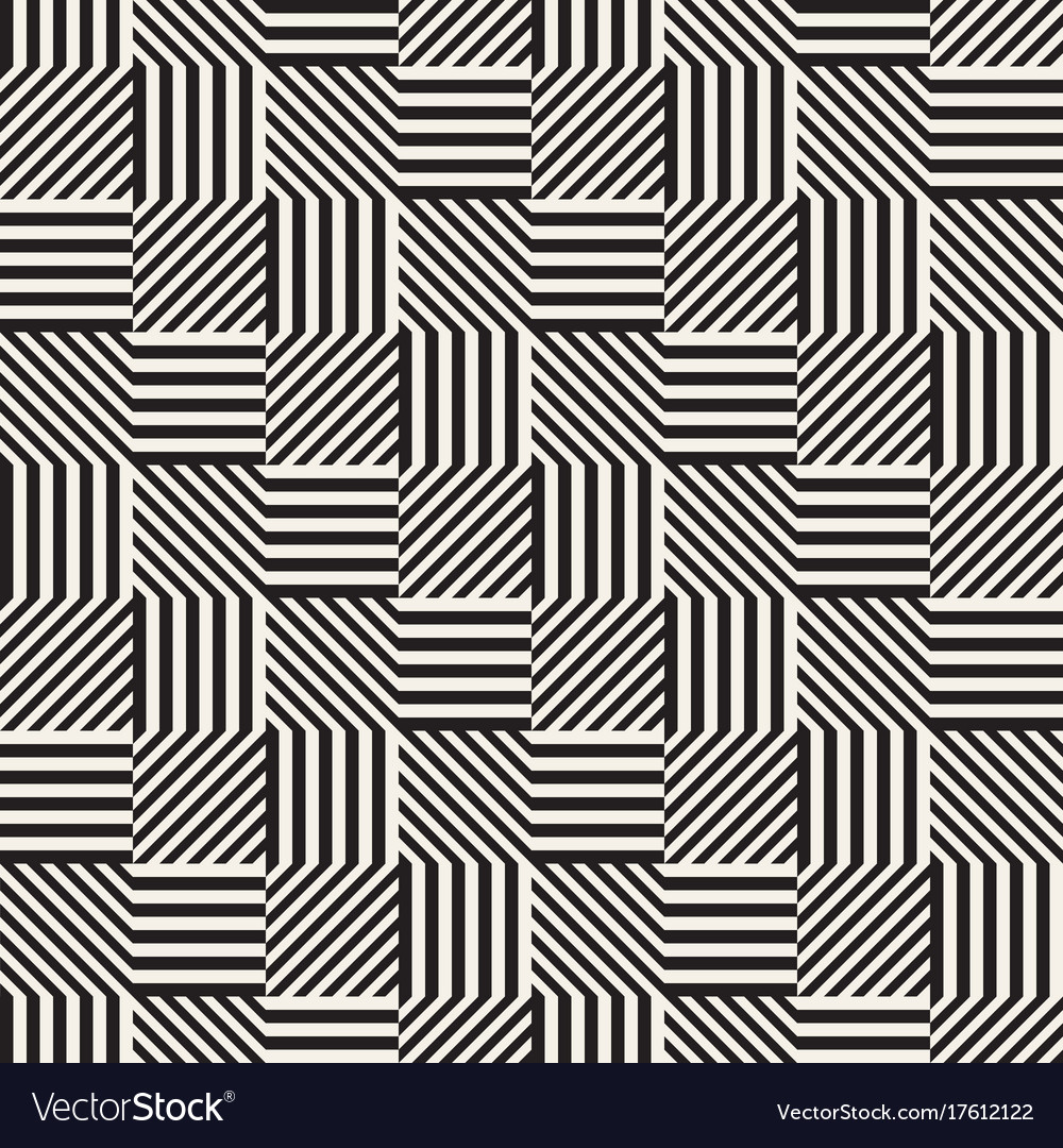 Abstract geometric pattern with stripes lines Vector Image