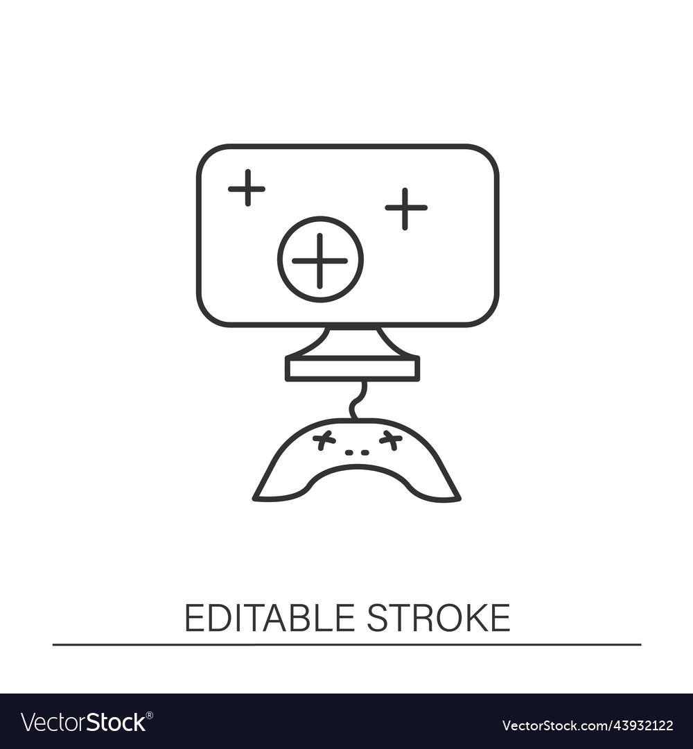 Computer line icon Royalty Free Vector Image - VectorStock