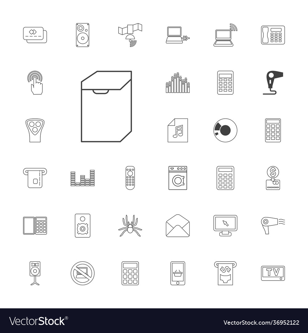 Electronic icons Royalty Free Vector Image - VectorStock